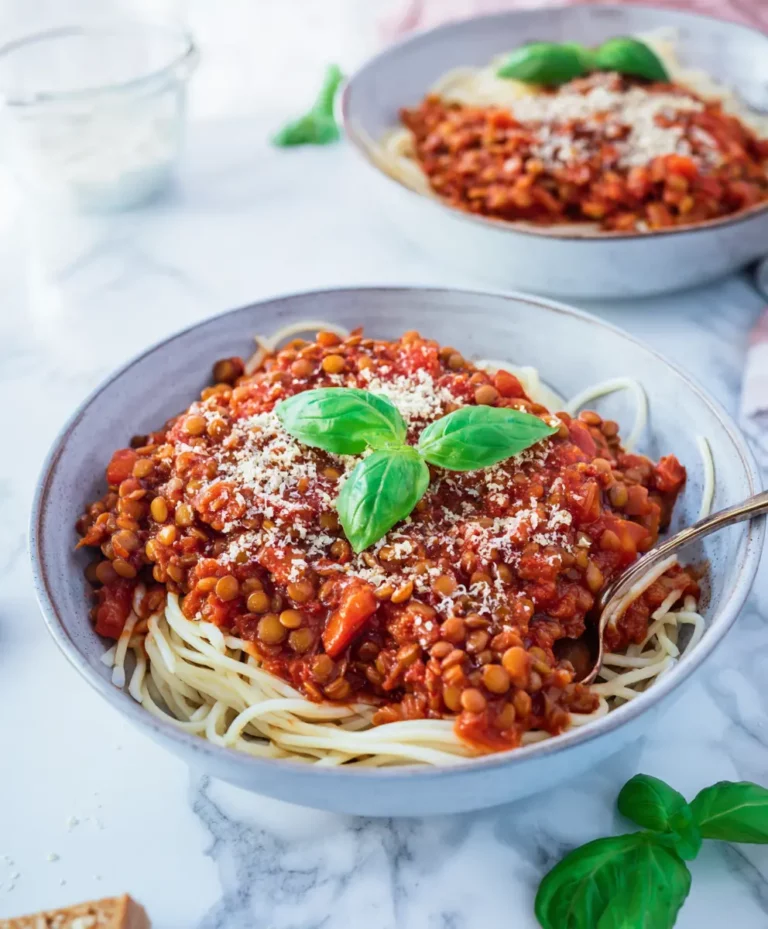 Easy One Pot Vegan Lentil Bolognese