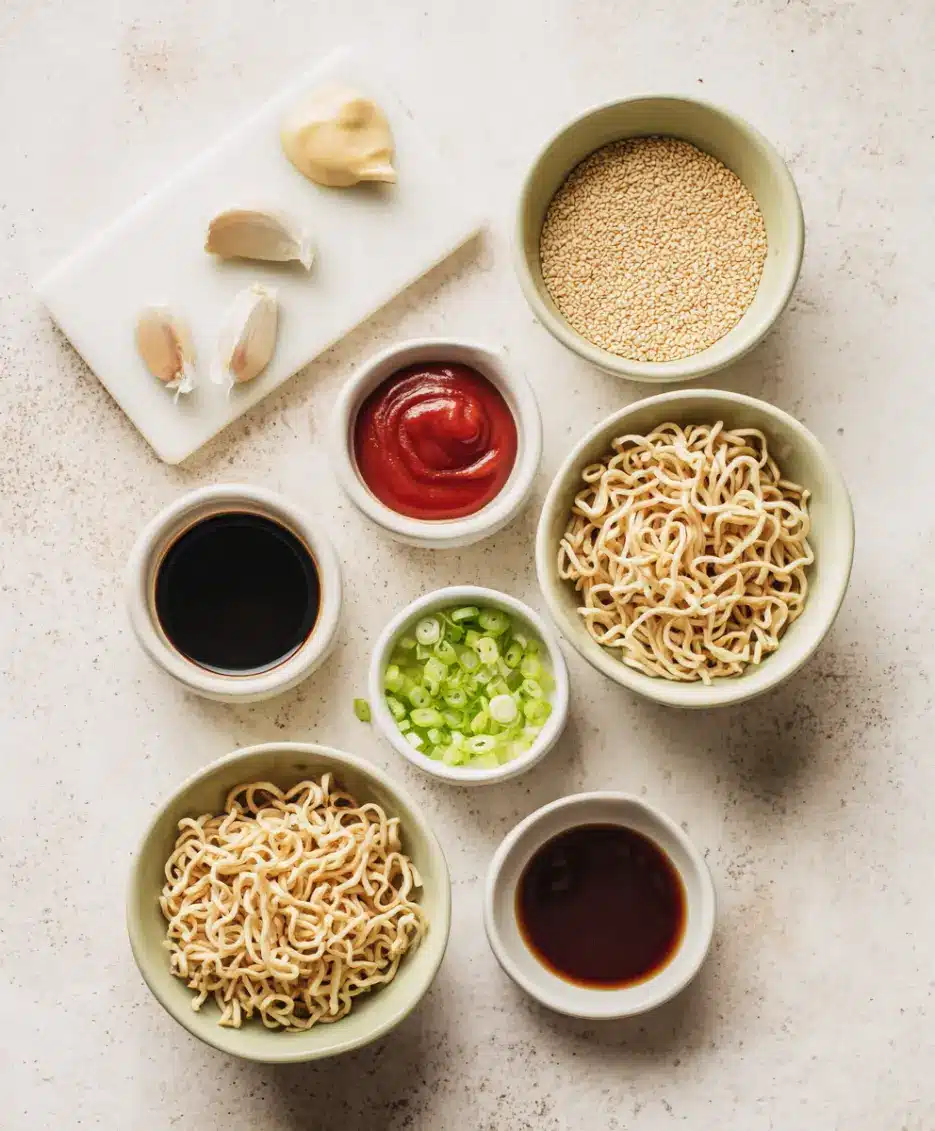 15 Minute Garlic Sesame Noodles